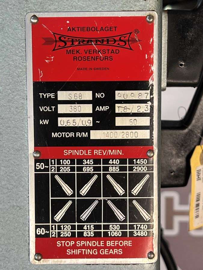 Used Machine - Strands S68 Geared Head Drilling Machine (12983) - TH ...