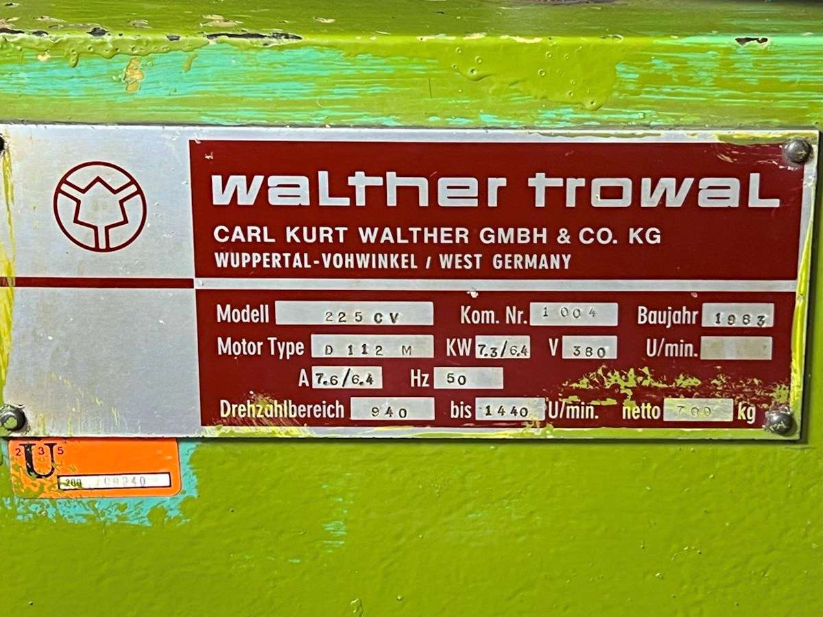 Used Machine - Walther Trowal 225 CV Grinder Polisher (13345) - TH ...